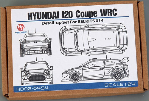 Hobby design HD02-0454 Hyundai I20 Coupe WRC - Detail Up PE Set (for Belkits 014 Kit)