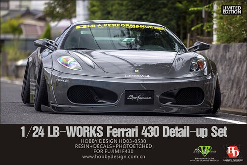 Hobby design HD03-0530 LB Works Ferrari 430 - Detail Up Set (for Fujimi Kits)