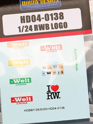 Hobby design HD04-0138 RWB Logo
