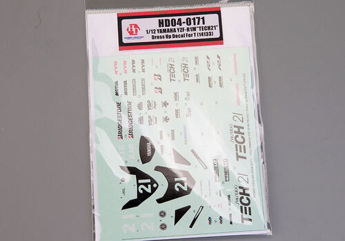 Hobby design HD04-0171 Yamaha YZF-R1M Tech 21 - Dress Up Decals for Tamiya 14133 Kit)
