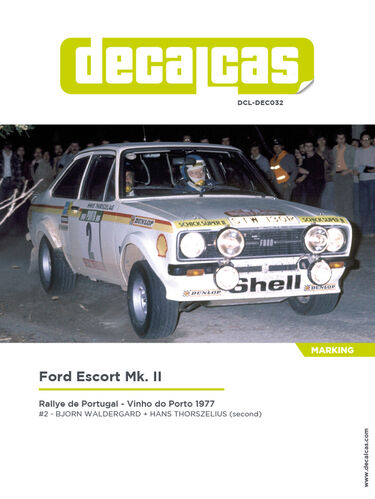 Decalcas DEC032 Ford Escort Mk. II Rally Portugal 1977 (for Italeri and Revell Kits)