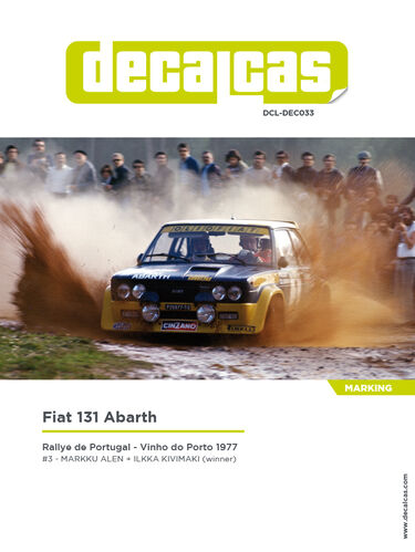 Decalcas DEC033 Fiat 131 Abarth Portugal Rally 1977 (for Italeri and Revell Kits)