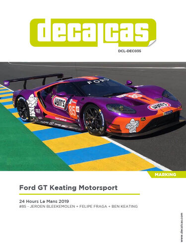 Decalcas DEC035 Ford GT Team Keating Motorsport sponsored by Wynn's Le Mans 2019 (for Revell Kits)
