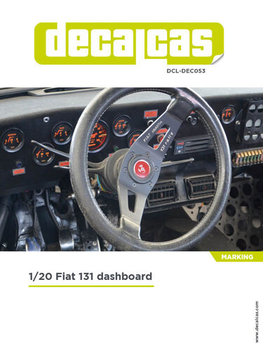 Decalcas DEC053 Fiat 131 Abarth Rally Dashbord (for Tamiya Kits)