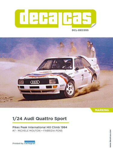 Decalcas DEC055 Audi Quattro Sport Team Audi Sport 1984