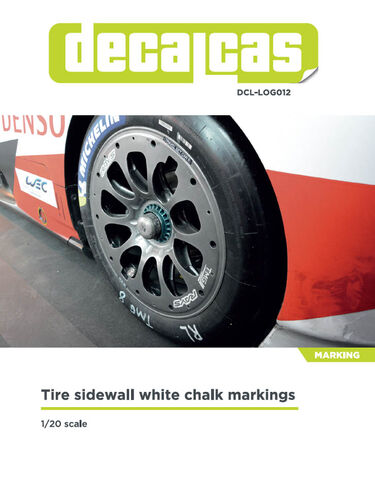 Decalcas LOG012 Tire Sidewall White Chalk Markings