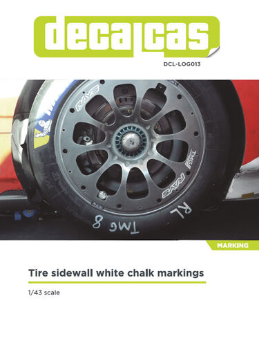 Decalcas LOG013 Tire Sidewall White Chalk Markings