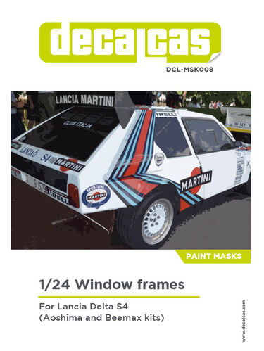 Decalcas MSK008 Lancia Delta S4 - Paint Masks for All Windows (for Beemax and NuNu Kits)