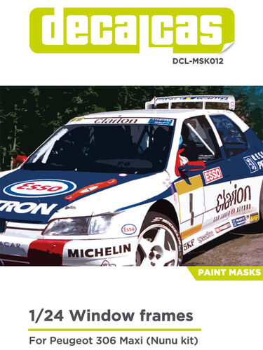 Decalcas MSK012 Peugeot 306 Maxi - Paint Masks for All Windows (for NuNu Kits)