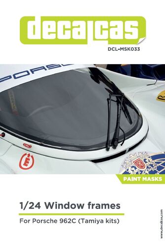 Decalcas MSK033 Porsche 962C - Window Frames Masks (for Tamiya Kits)