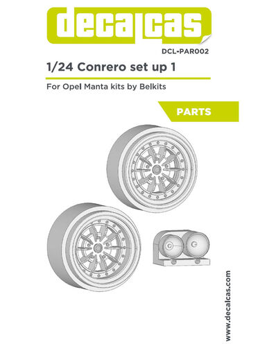 Decalcas PAR002 Conrero Set Up 1 - Braid Series 1 D155 15 inches + Lights