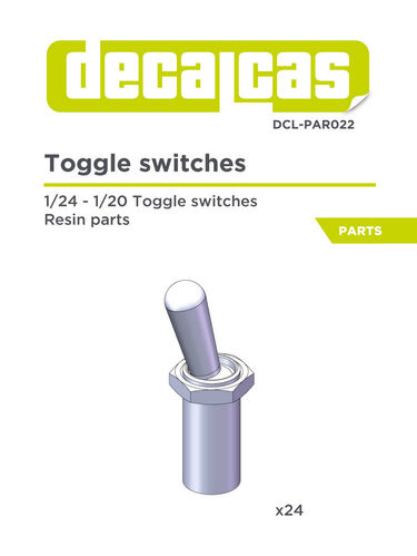 Decalcas PAR022 Toggle Switches (24 pcs)
