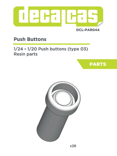 Decalcas PAR044 Push Buttons Type 03 (28pcs)