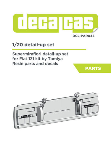 Decalcas PAR045 Fiat 131 Supermirafiori - Detail Up St (for Tamiya kits)