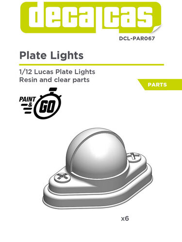 Decalcas PAR067 Lucas Plate Lights (6 pcs)