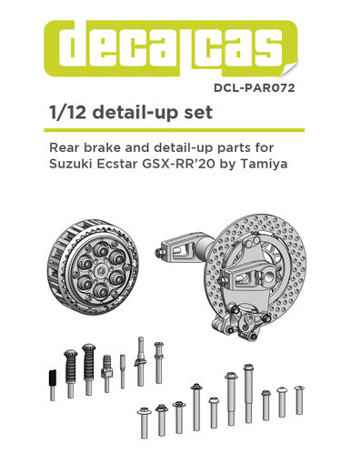 Decalcas PAR072 Suzuki GSX-RR - Detail Up Set (for Tamiya Kits)