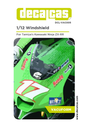 Decalcas VAC005 Kawasaki Ninja ZX-RR - Windshield (for Tamiya Kits)
