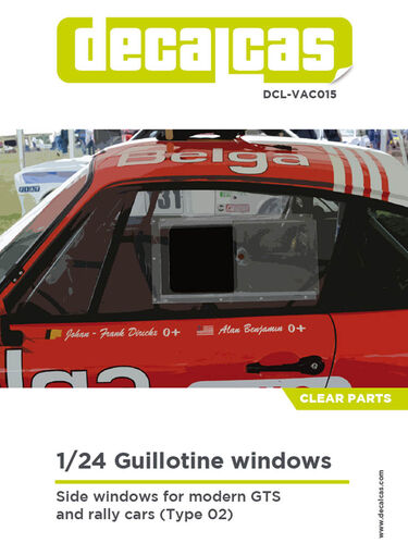 Decalcas VAC015 Guillotine Windows for Modern GTS and Rally Cars Type 02