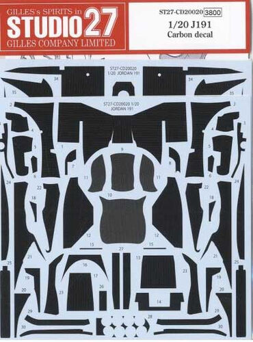 Studio 27 CD20020 Jordan J191 - Carbon Decal (for Tamiya Kits)