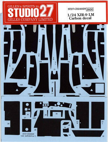 Studio 27 CD24029 Jaguar XJR-9 LM - Carbon Decal (for Tamiya Kits)