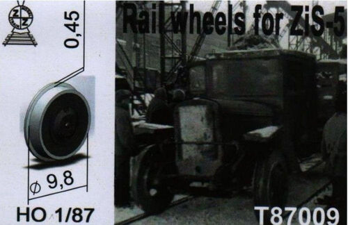 ZZ Modell T87009 Rail wheels for ZiS-5