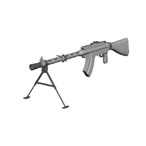3d Scale Model Universe 16W004 Finnish WW2 Light Machine Gun Lahti-Saloranta m/1926