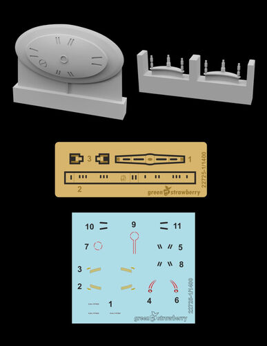 Green Strawberry 22725-1400 USS Enterprise NCC-1701-E - Captain's Yacht Calypso (for AMT Kits)