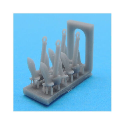 Black Cat Models AC700018c US Navy Anchors for Battleships (4 pcs)