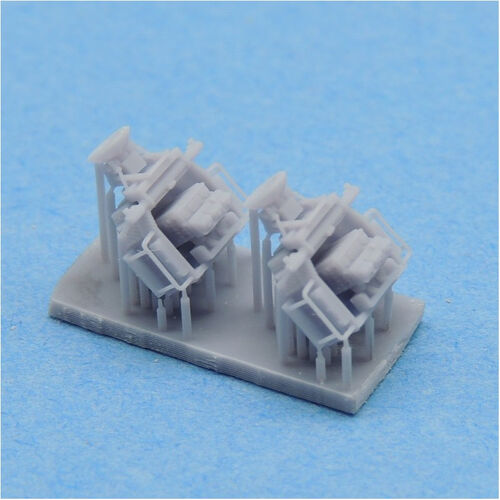 Black Cat Models AC700057c Mark 33 Gun Director Open Roof Version with Mark 25 Antenna (2 pcs)