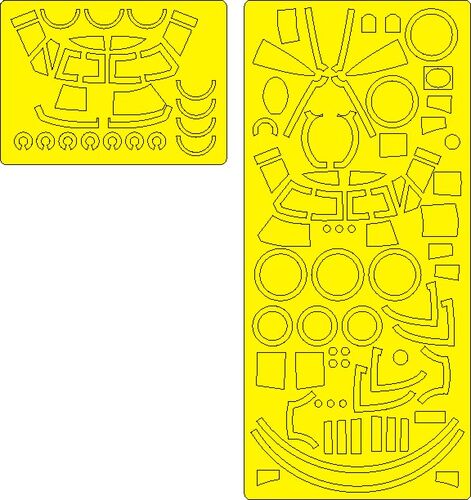 New Ware AM1327 Martin B-26 F Marauder - Expert Kabuki Masks (for ICM Kits)