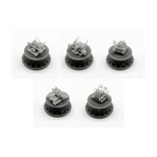 Black Cat Models AC350088 Royal Navy WWII Windlasses (5 pcs)