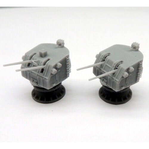 Black Cat Models AC350097 US Navy 5in./38 Mk.38 Twin Gun Mount with Reinforced Gunhouse (2 pcs)