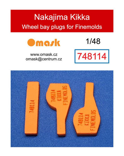 Omask 748114 Nakajima Kikka - Wheel Bay Plugs (for Finemolds Kits)
