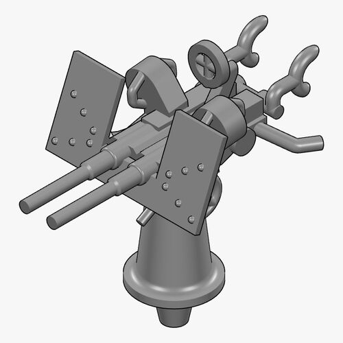 Black Cat Models AC350003b Oerlikon 20 mm Mk.4/0 Twin Gun (10 pcs)