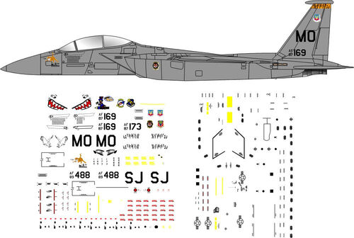 BSmodelle 720471 McDonnell Douglas F-15 Eagle - USAF Decal