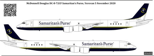 BSmodelle 144550 МсDonnell Douglas DC-8 72CF - Samaritan's Purse Decal