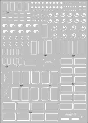 BSmodelle 144573 Doors - White Colour Decal