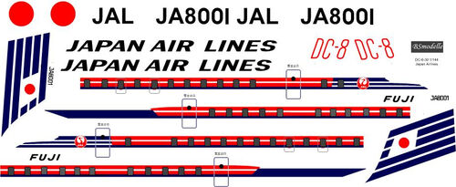 BSmodelle 144590 McDonnell Douglas DC-8 - Japan Airlines Decal