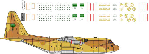BSmodelle 144634 Lockheed C-130 - RSAF Decal