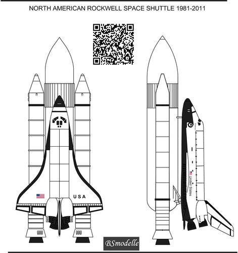 BSmodelle 144638 Rockwell Space Shuttle Decal
