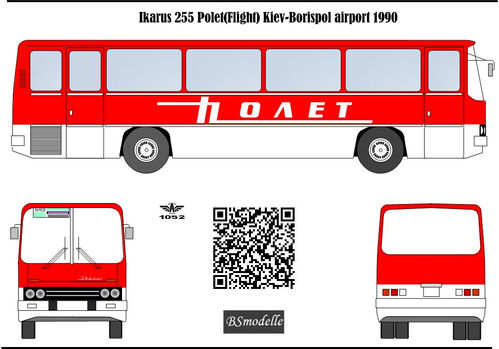 BSmodelle 430542 Ikarus 255 - Polet Decal