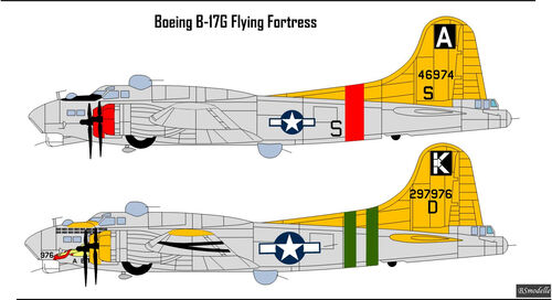 BSmodelle 480531 Boeing B-17 G - USAAF Decal