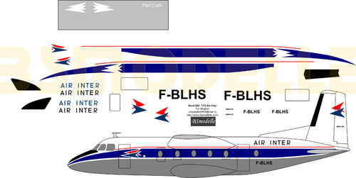 BSmodelle 72026 Aerospatiale Nord 262 - Air Inter Decal