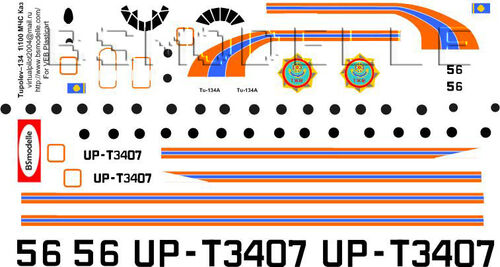 BSmodelle 100042 Tupolev Tu-134 - Kazakhstan Rescue Service