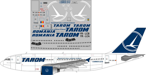 BSmodelle 100390 Airbus A-310 - Tarom Decal