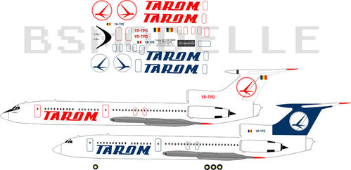 BSmodelle 144033 Tupolev Tu-154 - Tarom Decal