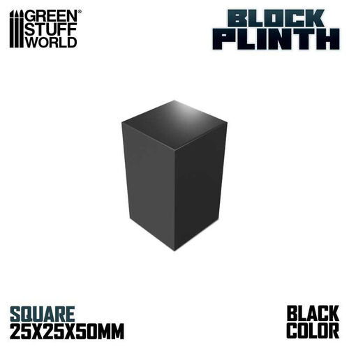 Green Stuff World 5809 Display Block 2.5x2.5cm - Black