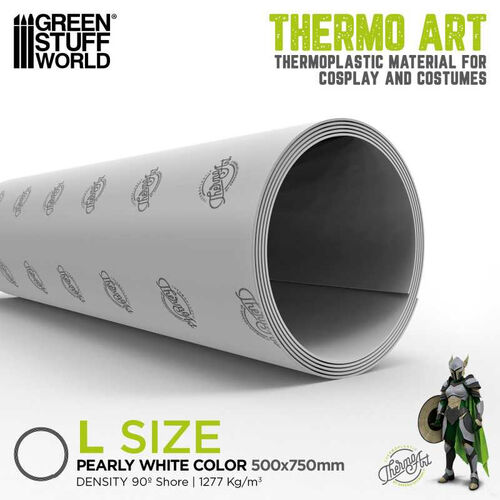 Green Stuff World 14132 ThermoArt Thermoplastic Pearly White 500x750mm (L)