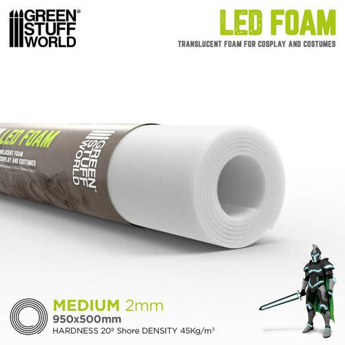 Green Stuff World 14171 Led Foam Medium 2mm 500x950mm