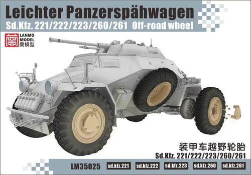 LANMO Model LM35025 Leichter Panzerspähwagen Sd.Kfz.221 Off-road wheel Sd.Kfz.221/222/223/260/261